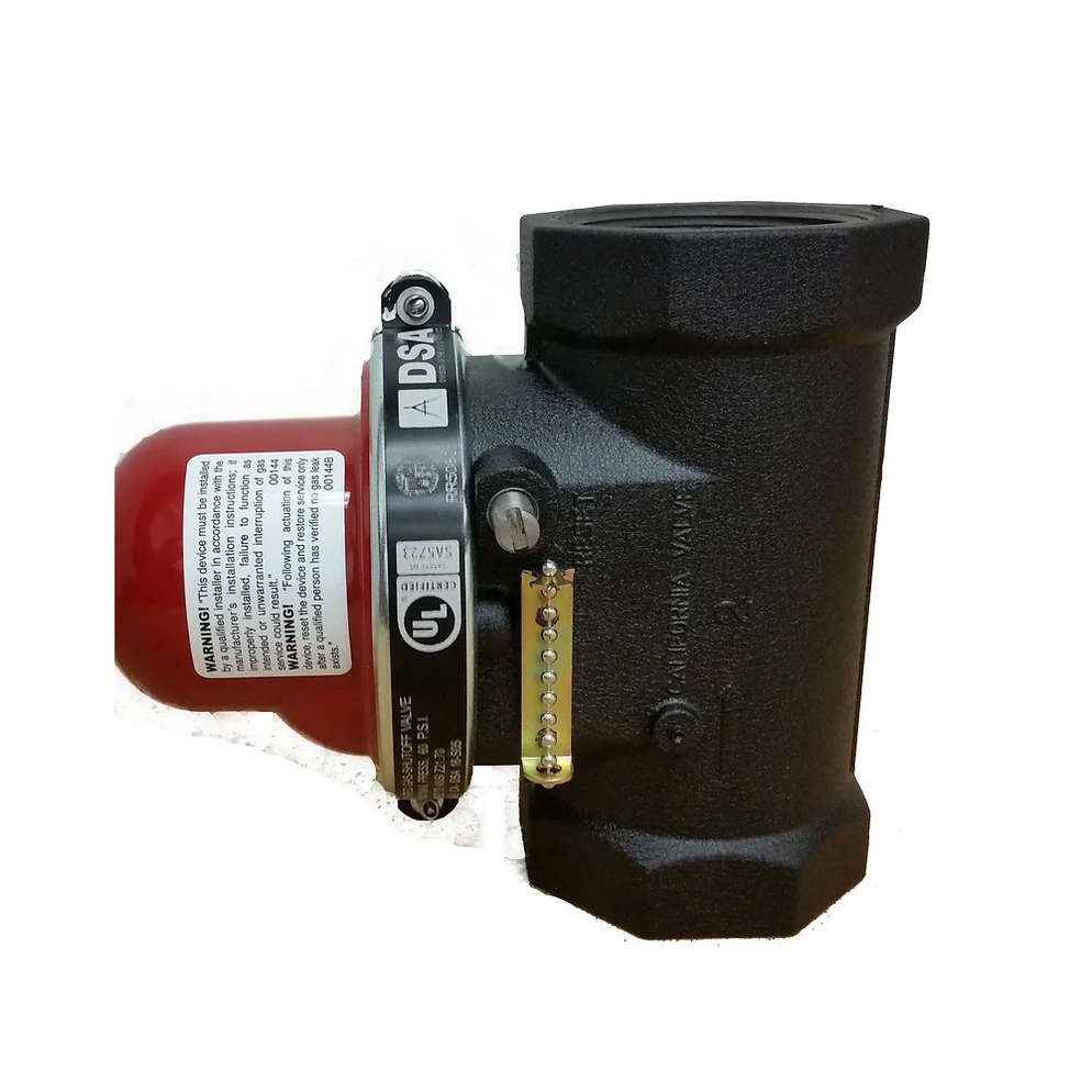 Earthquake Shut-off Valves — Measurement Control Systems