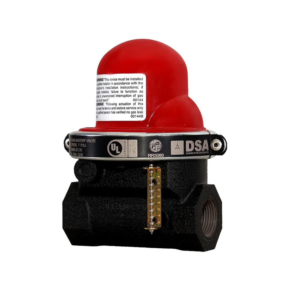 Earthquake Shut-off Valves — Measurement Control Systems