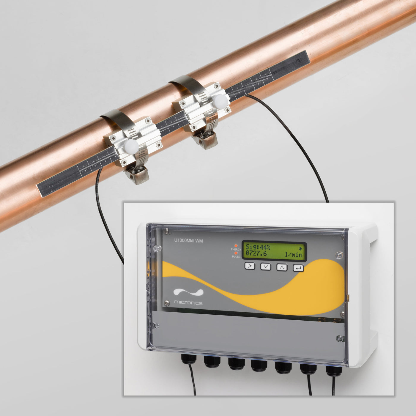 Micronics Ultrasonic Water Meter - U1000 Clamp-on Flow Meter ...