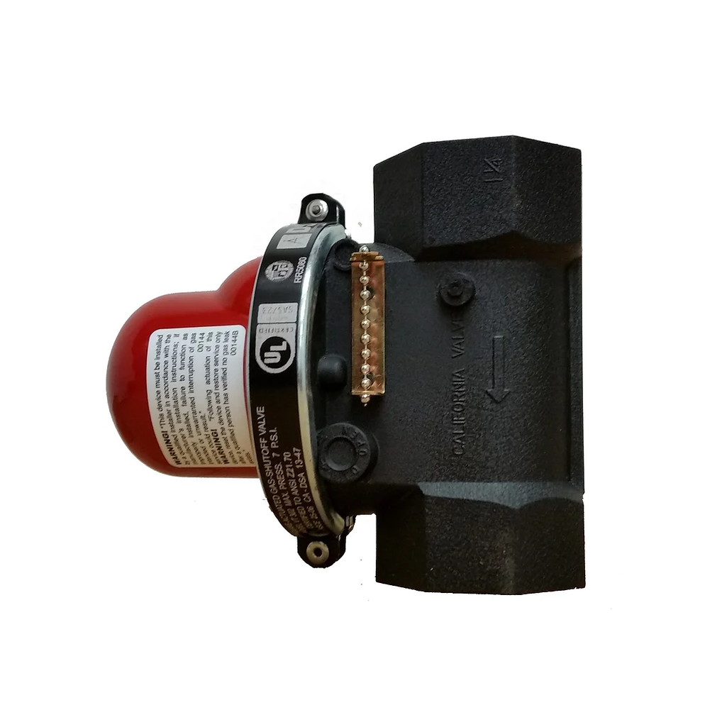 Earthquake Shut-off Valves — Measurement Control Systems